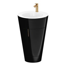 Duravit Waschtischunterschrank c-bonded Set Starck 1 56x86,4x60,5cm, st, G bron geb., sw hgl (S19513O04400000)