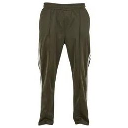 Jogginghose Urban Classics "Urban Classics Retro Tricot Track Pants", Herren, Gr. XL, US-Gr&ouml;&szlig;en, olive, 100% Polyester, gestreift, relaxed fit, Hosen Jogginghose