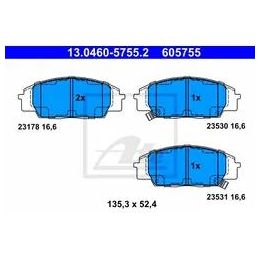 ATE Bremsensatz-Vorn und hinten SG00000DU3 Bremsensatz, Scheibenbremse vorne rechts links bel&uuml;ftet 300mm f&uuml;r SUZUKI FIAT MG ROVER HONDA 55800-80J02 55