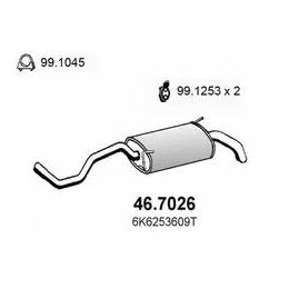 Asso Endschalld&auml;mpfer 46.7026 f&uuml;r SEAT 6K6253609T