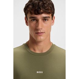 BOSS Orange Herren Langarmshirt "TChark", gr&uuml;n, Gr. XXXL, unifarben, Single Jersey, Obermaterial: 96% Baumwolle, 4% Elasthan, Shirts, mit