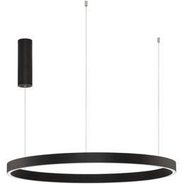 NOVA LUCE LED-H&auml;ngeleuchte "ELOWEN", schwarz, 1, &Oslash; 80cm, 1 Stk., Leuchten, Dimmbar; H&ouml;henverstellbar; Mit Leuchtmittel