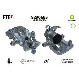 FTE Bremssattel 9290685 hinten rechts m. integr. Feststellbremse 38mm f&uuml;r SKODA VW SEAT AUDI FORD 1001959 1121350 R95VWX2B118CB