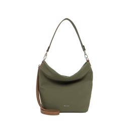 Beuteltasche Tamaris "Beutel TAS Kirsten", Damen, Gr. B/H/T: 34cm x 30cm x 15,5cm 0, gr&uuml;n (khaki 910), Polyurethan, Taschen Beuteltasche