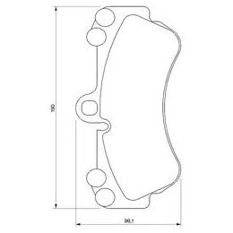 Bosch Bremsbelagsatz, Scheibenbremse 0 986 424 740 vorne rechts links f&uuml;r VW AUDI PORSCHE 95535193901 95535193902 95535193900
