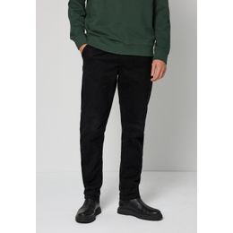 Street One MEN Herren Chinohose, schwarz, Gr. 30, unifarben, Web, 98% Baumwolle, 2% Elasthan, Hosen, aus Baumwolle mit Stretchanteil