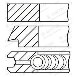 GOETZE ENGINE Kolbenringsatz 08-139400-00 f&uuml;r PEUGEOT CITRO&Euml;N 0640T1 0640R5