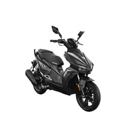 Motorroller Gt Union "Matador A7, 125 ccm, 85 km/h", schwarz (mattschwarz, schwarz), Motorroller, ohne Topcase, 85 km/h, B:74,4cm H:110cm L:190,7cm, Topseller