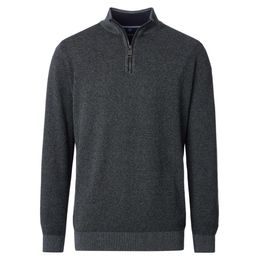 Troyer Casamoda "Casamoda Stricktroyer uni", Herren, Gr. 3XL, dunkelgrau, 100% Baumwolle, Pullover Troyer