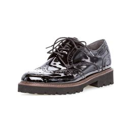 Gabor Damen Schn&uuml;rschuh "Gabor Halbschuhe Nappaleder", Gr. 37,5, schwarz, Nappaleder, Schuhe