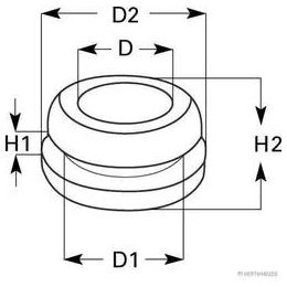 Herth+Buss ELPARTS Dicht-/Schutzstopfen 50280314 &Oslash;14mm 14mm