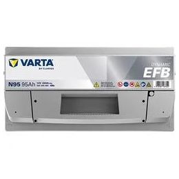 Varta Starterbatterie DYNAMIC EFB 12 V, 95 Ah, 850 A 595500085K262 12V 95Ah 850A f&uuml;r RENAULT FIAT AUDI 000915105EE 673005577 52209792