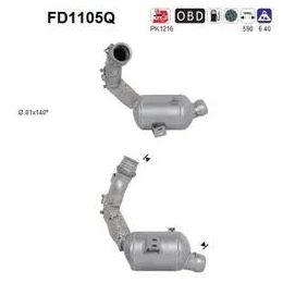 AS Ru&szlig;-/Partikelfilter, AbgASanlage FD1105Q f&uuml;r MERCEDES-BENZ 2044902292 2044902692