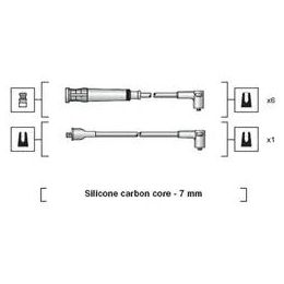MAGNETI MARELLI Z&uuml;ndleitungssatz 941318111044 &Oslash;7mm 7mm f&uuml;r BMW