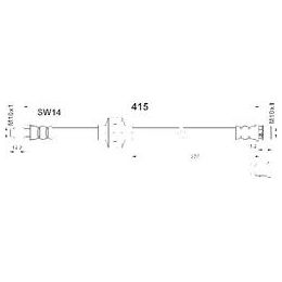 ATE Bremsschlauch 24.5111-0415.3 vorne rechts links f&uuml;r RENAULT DACIA 462107756R 462104950R 462101428R