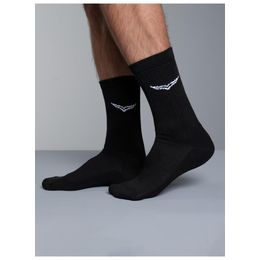 TRIGEMA Herren Socken "TRIGEMA Sportsocken im Doppelpack", Gr. 48, schwarz, Baumwollmischung, Socken
