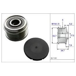 INA Generatorfreilauf 535 0211 10 f&uuml;r GENERAL MOTORS VAUXHALL OPEL 1204184 1202195 1202194