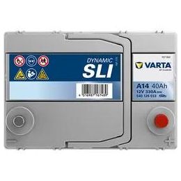 Varta Starterbatterie DYNAMIC SLI 12 V, 40 Ah, 330 A 540126033K262 12V 40Ah 330A f&uuml;r HYUNDAI SUZUKI FIAT / LANCIA TOYOTA CITRO&Euml;N MAZDA FORD SUBARU OPE