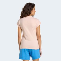 Damen T-Shirt "W LIN SJ T"blush pink, wei&szlig;, Gr. L, adidas Sportswear, Obermaterial: 100% Baumwolle, Shirts, sportlicher Stil, Kurzarm, ohne