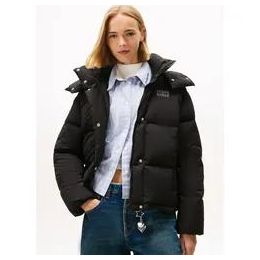 Tommy Hilfiger Steppjacke TOMMY JEANS "TJW ALASKA GRID DOWN JACKET EXT", Damen, Gr. XXXL(46), schwarz, Web, Obermaterial: 100% Polyester, unifarben, regular fit, Jacken Steppjacke