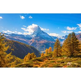 Fototapete papermoon "Berge", bunt, B:3,5m L:2,6m, Vlies, Tapeten