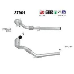 AS Katalysator 37961 f&uuml;r SKODA VW SEAT CUPRA AUDI 5Q0254502DX 5Q0254502LX