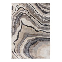 Teppich Kayoom "Firenze 486", grau, B:80cm H:22mm L:150cm, Polypropylen, Teppiche, Teppich, Kurzflor, Modernes Muster, Fu&szlig;bodenheizungsgeeignet, Wohnzimmer