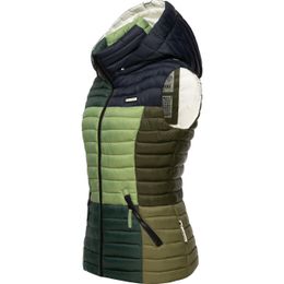 Navahoo Damen Steppweste "Shadaa Multikulti", gr&uuml;n, Gr. XS, Oberstoff: 100% Nylon. Futter: 100% Polyester. Wattierung: 100% Polyester, Westen,