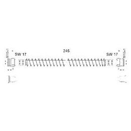 ATE Bremsschlauch 24.5228-0245.3 hinten rechts f&uuml;r PEUGEOT CITRO&Euml;N 480664