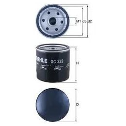 Mahle &Ouml;lfilter OC 232 &Oslash;93,2mm 93,2mm f&uuml;r GENERAL MOTORS MAZDA FORD GMC 934F6714AA 1136568 4M5Q6714BA