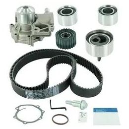 SKF Wasserpumpe + Zahnriemensatz VKMC 98000 mit Dichtungen f&uuml;r SUBARU 21111-AA003 13085-AA080 13069-AA037