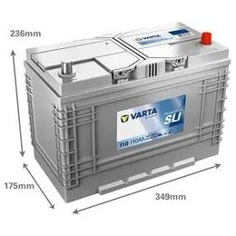 Varta Starterbatterie PROMOTIVE SLI 12 V, 110 Ah, 680 A 610404068K182 12V 110Ah 680A f&uuml;r IVECO DAF MERCEDES-BENZ VOLVO NISSAN 500050166 500051111 2994