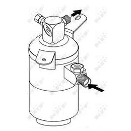 NRF Trockner, Klimaanlage EASY FIT 33167 &Oslash;78mm 78mm f&uuml;r MERCEDES-BENZ 2108300483 A2108300483