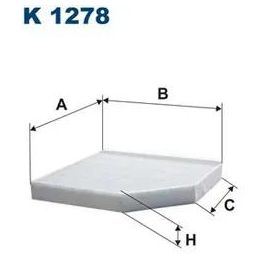 FILTRON Filter, Innenraumluft K 1278 f&uuml;r VAG 8K0819439C 8K0819439