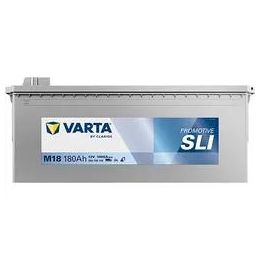 Varta Starterbatterie PROMOTIVE SLI 12 V, 180 Ah, 1000 A 680108100K182 12V 180Ah 1.000A f&uuml;r DAF IVECO MERCEDES-BENZ MAN VOLVO 0035410501 07970211000 A