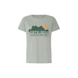 North Bend Damen Rundhalsshirt "Rundhalsshirt NBCash", grau, Gr. 42, Obermaterial: 60% Baumwolle CO. 40% Polyester PES., Shirts