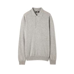 GOBI Cashmere Pullover Herren Gr&ouml;&szlig;e M rauchgrau