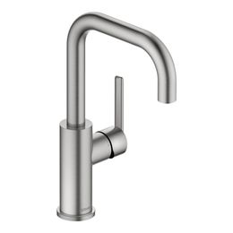 Duravit Waschtisch-Einhebelmischer Fresh u. -Flow Balcoon o. Zugstg. Abl.garn, Edelstahl geb&uuml;rstet (BA1100002070)