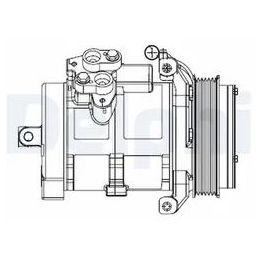 DELPHI Kompressor, Klimaanlage CS20528 12V f&uuml;r MERCEDES-BENZ 0012307111 A0012307111