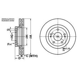 ATE Bremsensatz IJF1418342 Universal vorne rechts links bel&uuml;ftet 290mm f&uuml;r MITSUBISHI MR527868 MN116445 4605A041