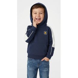 Kapuzensweatshirt Converse "PIPING & COLOR BLOCK PO", Jungen, Gr. 146/152 (158), Converse navy, Obermaterial: 60% Baumwolle, 40% Polyester, Sweatshirts
