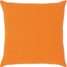 Dekokissen Pad "Risotto", orange, unifarben, B:50cm L:50cm, Baumwolle, Dekokissen_Sitzkissen_Kissenh&uuml;llen, einzigartiges Design, 1 St&uuml;ck