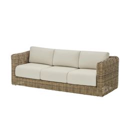 H&ouml;ffner 3-Sitzer Sofa Curacao &brvbar; braun &brvbar; Ma&szlig;e (cm): B: 223 H: 70 T: 89.0 &raquo; H&ouml;ffner