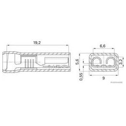 Herth+Buss ELPARTS Quetschverbinder 50254210 Doppelcrimp Rot