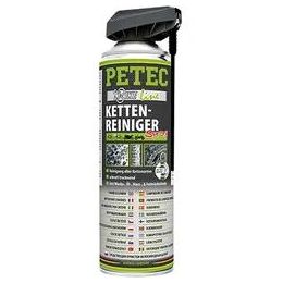 Petec Kettenreiniger Spray (500ML) 70540 Bremsen/Kupplungs-Reiniger,Schnellreiniger,Universalreiniger Transparent