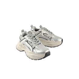 Trainingsschuh Buffalo "Buffalo Para Vegan Nappa/Mesh", Damen, Gr. 40, silber, wei&szlig;, schwarz, Schuhe