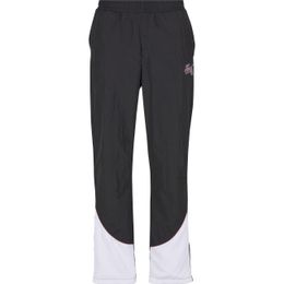 Jogginghose Karl Kani "Karl Kani Kani Varsity Trackpants", Herren, Gr. XS, US-Gr&ouml;&szlig;en, schwarz, wei&szlig;, schwarzrot, 100% Polyester, normal, Hosen Jogginghose