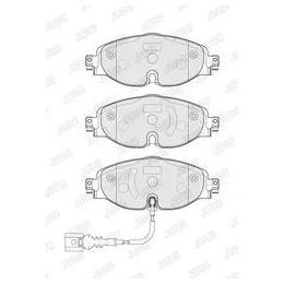 JURID Bremsbelagsatz, Scheibenbremse 573390J links rechts f&uuml;r SKODA VW SEAT CUPRA AUDI JZW698151AN 8V0698151