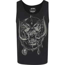 Tanktop Brandit "Brandit Herren Mot&ouml;rhead MenTank Top Warpig", Damen, Gr. 6XL, schwarz, 100% Baumwolle, bedruckt, normal, Tops Tanktop