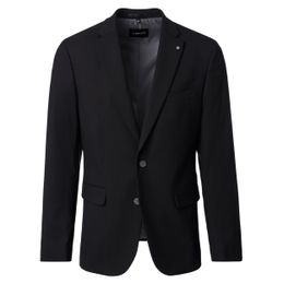 Anzugsakko Venti "Venti Anzugsakko uni", Herren, Gr. 48, schwarz, 69% Polyester, 29% Viskose, 2% Elasthan, Sakkos